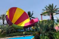China Mini Horn Shaped Fiberglass Water Slide Impact Resistant For Aqua Park for sale