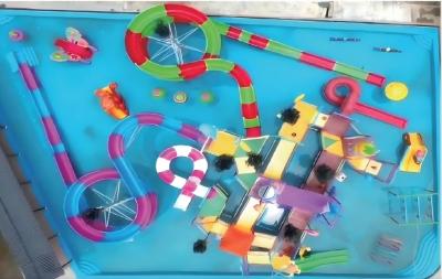 China Outdoor Large Interactive Water Park 1000m2 for sale