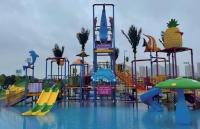 China Large Aqua Village Water Park Interactive Water Fortress Themed For Outdoor for sale
