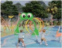 China Aqua Park Frog Splash Pad Corrosion Resistant 6m3/H Water Discharge for sale