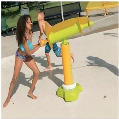 China Aqua Park Turbogun Water Splash Pad 4m3/H Water Discharge for sale