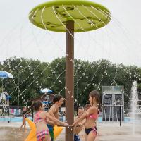 China Water Park Waterfall Splash Pad 7m3/H Water Discharge Corrosion Resistant for sale