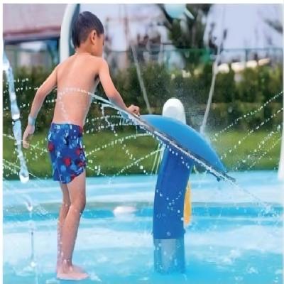 China UFO Shaped Outdoor Splash Pad UV Resistant 5m3/H In Water Park for sale