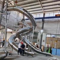 China Amusement Park Stainless Steel Water Slide Weather Resistant 6m3/H for sale