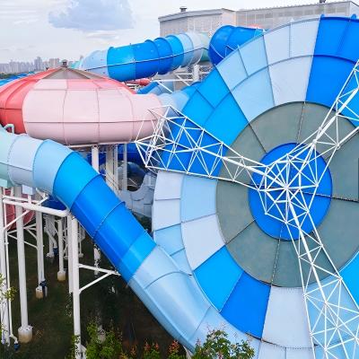 China Seven Intertwined Combo Water Slide Weightlessness 15-19m Height for sale
