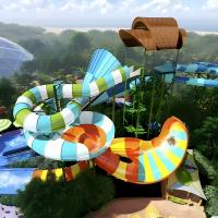 China Sky Spin Water Park Water Slide Vortex Bowl Giant Wave Wall Structure 15-20m for sale