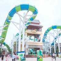 China Water Roller Coaster Aqua Park Slide Wear Resistant 15-20m Height for sale