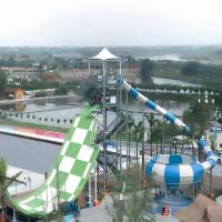 China Vortex Tank Water Park Water Slide Corrosion Resistant 15m Height for sale