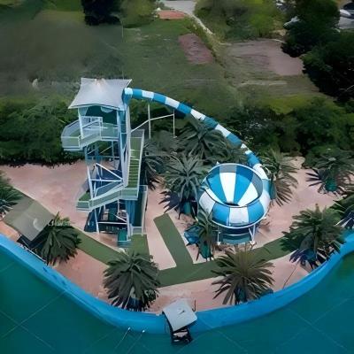 China Vortex Tank Fiberglass Water Slide Centrifugal Rotation For Children for sale