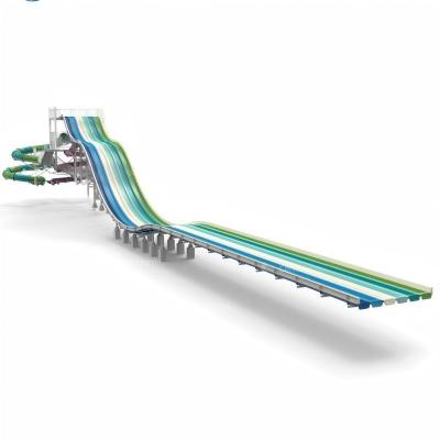 China Water Park Six Parallel Combined Double Wave Slide 7-10m Height for sale