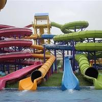 China Double Spiral Small High Speed Combo Water Slide in Aqua Park for sale