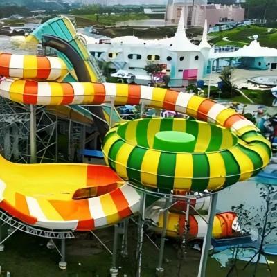 China Double Helix Giant Beast Bowl Combo Water Slide in Aqua Park for sale