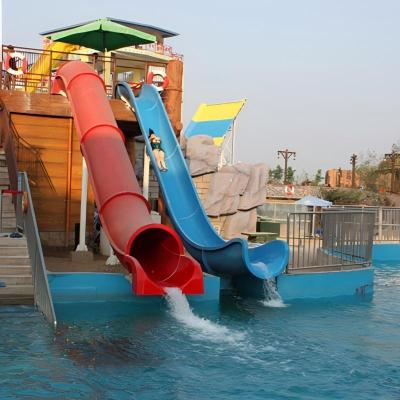 China Cannon Barrel / Sled Swimming Pool Slide Dual Lane 5m Height For Water Park for sale