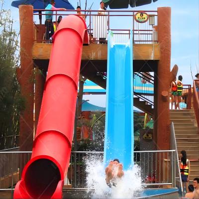 China 2 Lanes Cannon Barrel Sled Aqua Park Water Slide 5m Height for sale