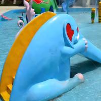 China Aqua Park Fiberglass Elephant Water Slide Corrosion Resistant for sale