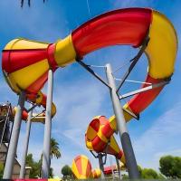 China Honeycomb Spiral Water Slide Anti Corrosion 17m Height For Aqua Park for sale