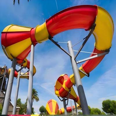 China Honeycomb Spiral Water Slide Anti Corrosion 17m Height For Aqua Park for sale