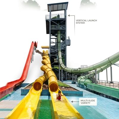 China 20M Caribbean Reef Free Fall Water Park Water Slide for sale