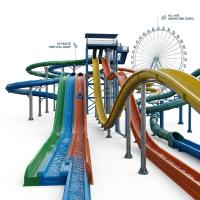 China Arctic Ice Mat Racing Water Slide 12m for Cruise Ship Deck for sale