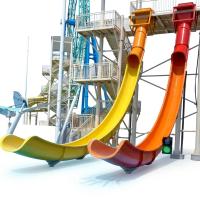 China 20M Caribbean Reef Free Fall Water Park Water Slide for sale