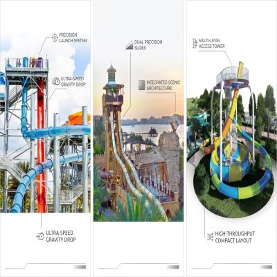 China Arctic Ice Drop Pod Water Slide 18m for Cruise Ship Deck for sale