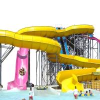China 10M Tropical Paradise Kids Multi-Lane Water Park Water Slide for sale