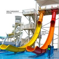 China 8M Ocean Wave Half-Pipe Water Park Water Slide for sale