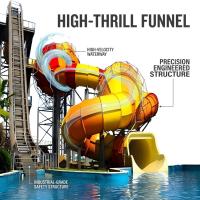 China Boomerango Water Slide 6M — Steampunk Industrial Style Resort Hotel Pool for sale