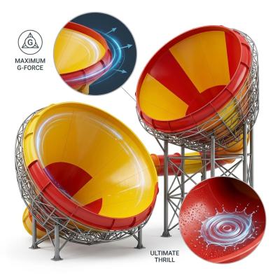 China 16M Mediterranean Coast Bowl Water Park Water Slide for sale
