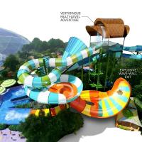China Constrictor Water Slide 15M — Alpine Mountain Style Backyard Luxury Pool for sale