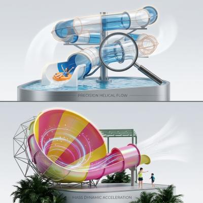 China Free Fall Water Slide 8M — Safari Savannah Style Cruise Ship Deck for sale
