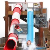 China Tropical Paradise Themed Drop Pod Water Slide 10M Aqua Adventure Park for sale
