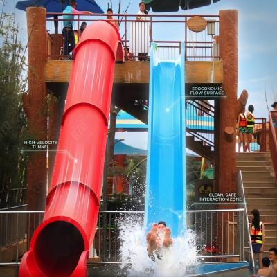 China Tropical Paradise Themed Drop Pod Water Slide 10M Aqua Adventure Park for sale