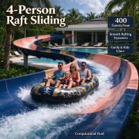 China Pirate Cove Themed Half-Pipe Water Slide 5M Backyard Luxury Pool for sale