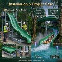 China Enchanted Forest Themed AquaLoop Water Slide 16M Community Water Center for sale