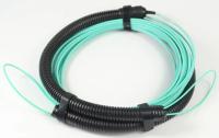 China 24 cores Optical Fiber Female MPO Patchcord With Pulling Eyes for sale