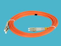 China LSZH orange cable LC MM Fiber Optic Patch Cord, SM PC≥ 50dB Return Loss for sale