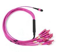 China Multimode Duplex Simplex MTP MPO Patch Cord OM1 OM2 OM4 for sale