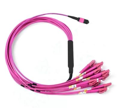 China Multimode Duplex Simplex MTP MPO Patch Cord OM1 OM2 OM4 for sale