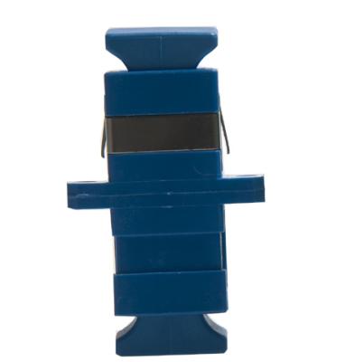 China Blue color Ceramic or Bronze Sleeve SC/PC-SM Fiber Optic Adapter for Active Device Termination for sale