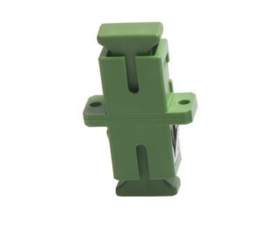 China Ceramic or Bronze Sleeve SC APC Fiber Optic Adapter, < 0.2dB Insertion loss for sale