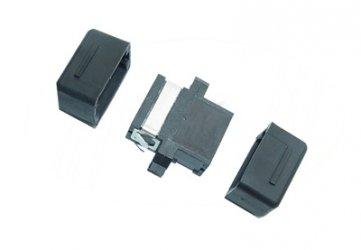 China High precision of mechanical dimensions duplex ceramic MPO Fiber Optic Adapter for sale