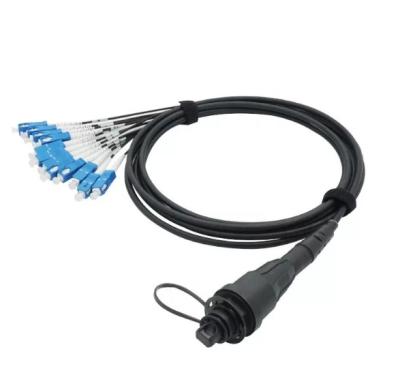 China 0.9mm 3M IP68 Fiber Optic Patch Cords Outdoor 12 Core SC UPC for sale