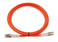 China Red Cable LC 3.0mm 3M Duplex Om1 Fiber Optic Patch Cords for sale