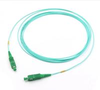 China FTTH OM3 Simplex Aqua 3m Sc Apc To Sc Apc Patch Cords for sale