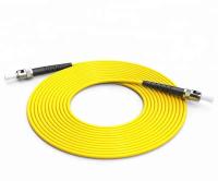 China G652D 0.3mm Single mode simplex ST ST Fiber Optic Patch Cords for sale