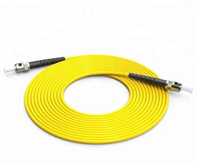 China G652D 0.3mm Single mode simplex ST ST Fiber Optic Patch Cords for sale