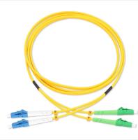 China LC APC To LC UPC 3M G652D Single Mode Fiber Patch Cord for sale