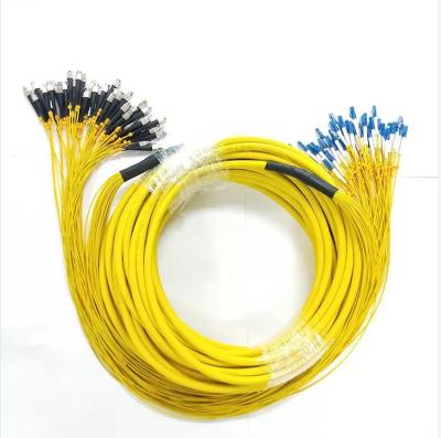 China FC-LC-SM-G652D-24 Core Branch Breakout Fiber Optic Patch Cord 24 Cores for sale