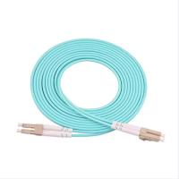 China Lszh Jacket 1m Fiber Optic Patch Cord Multimode Lc Lc Connector Om4 for sale
